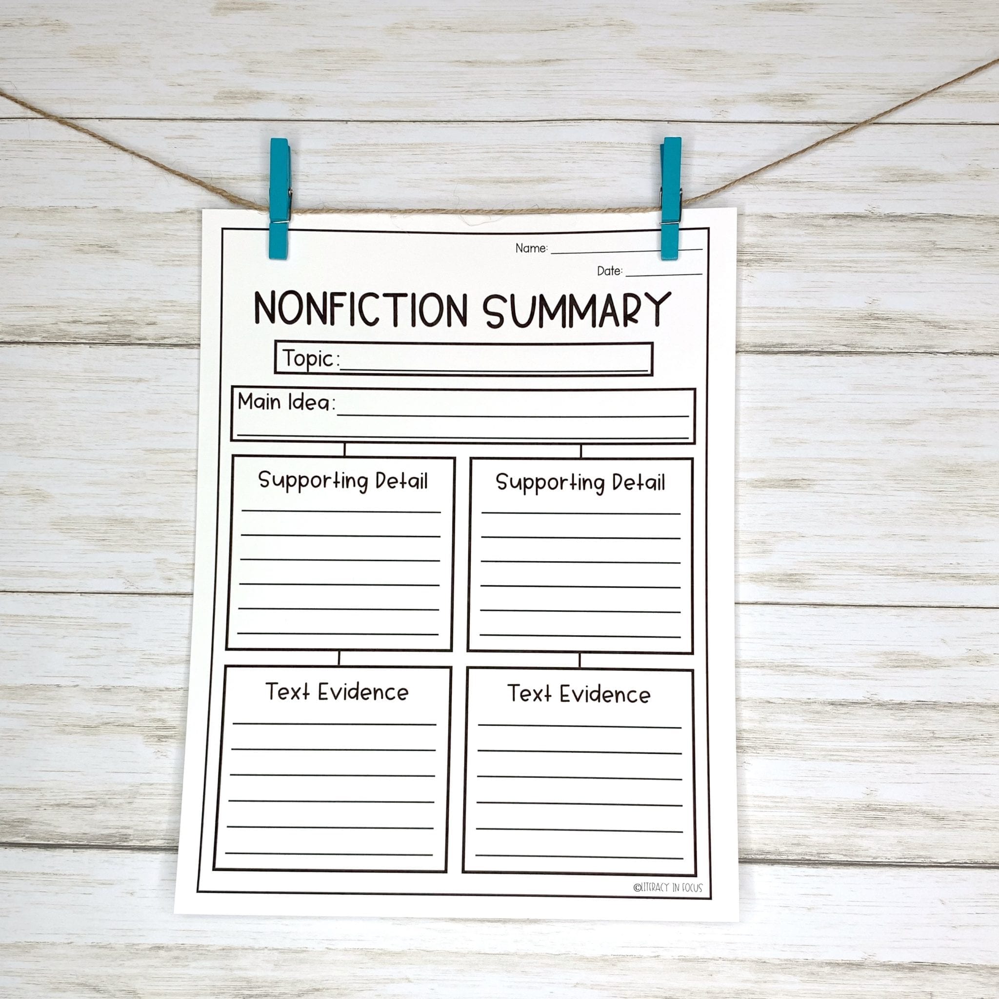10 Graphic Organizers For Summary Writing Literacy In Focus