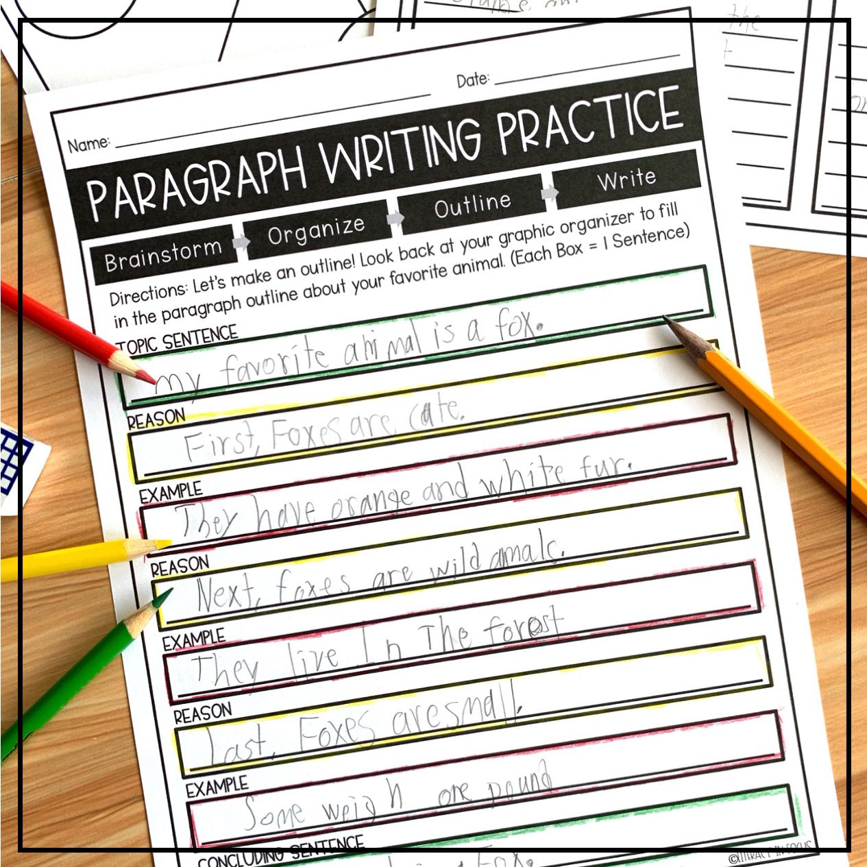 How To Write A Paragraph Lesson Plan Literacy In Focus