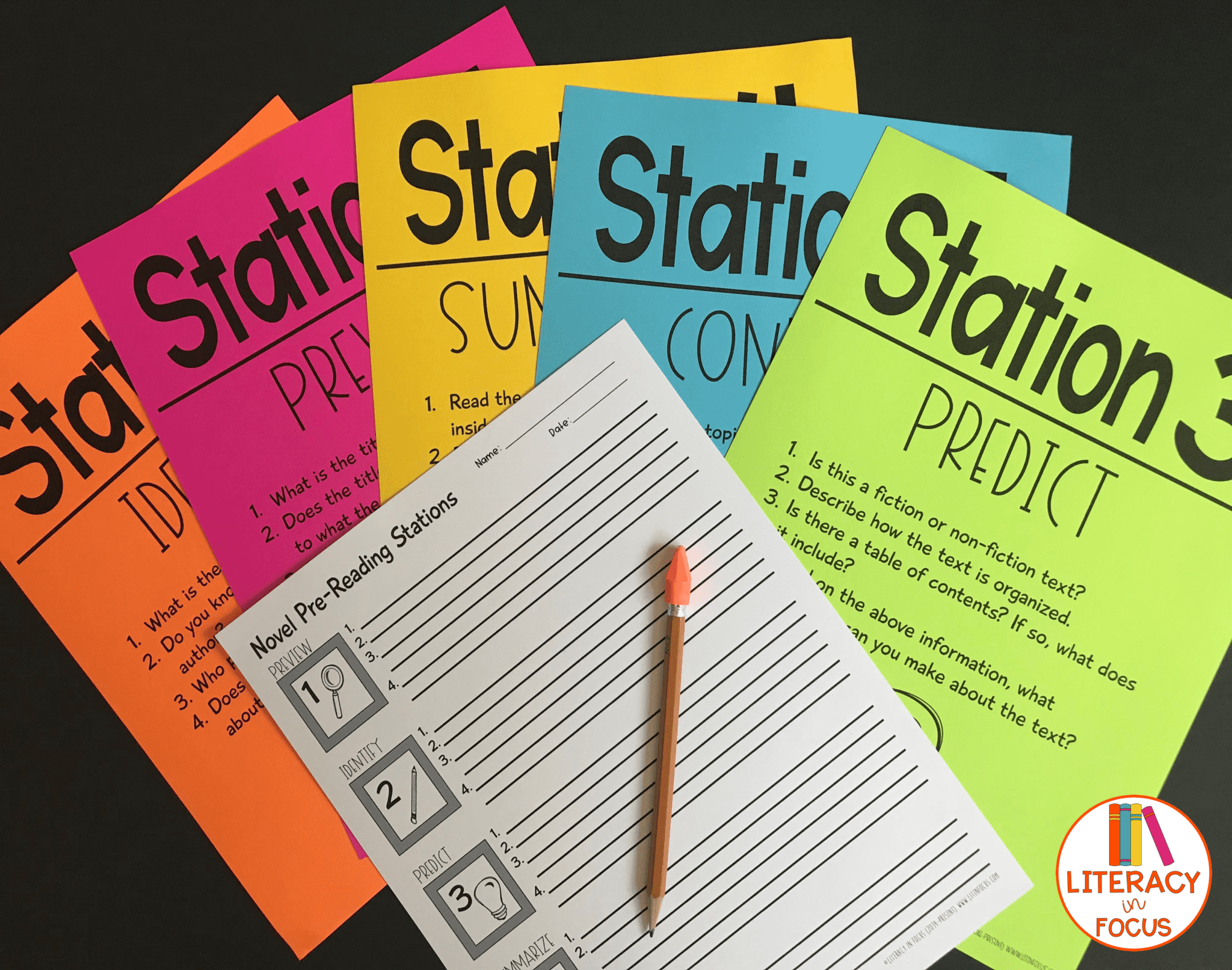 5 Pre-Reading Stations For Your Next Class Novel - Literacy In Focus