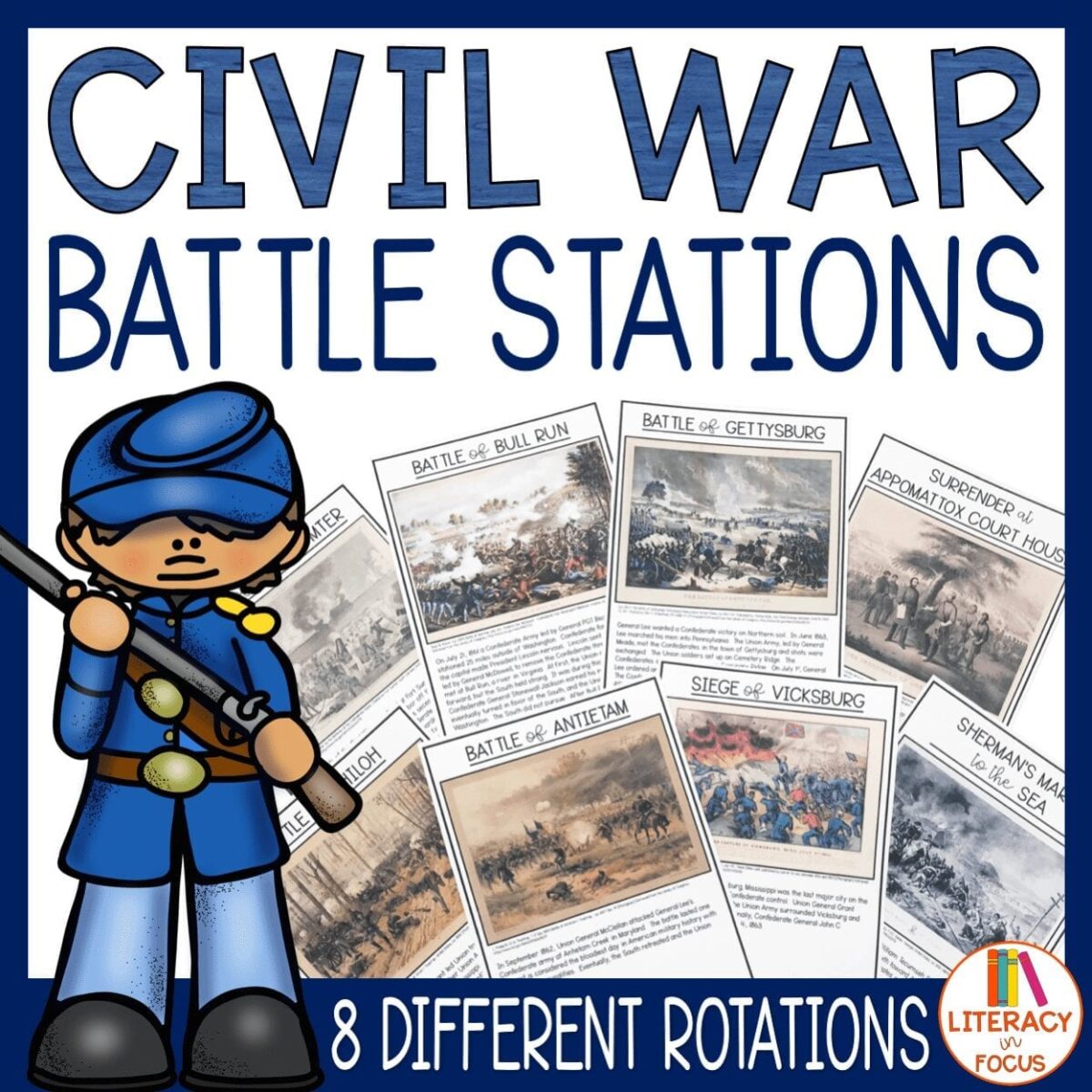 Civil War Battles | Lesson and Activity For Kids - Literacy In Focus