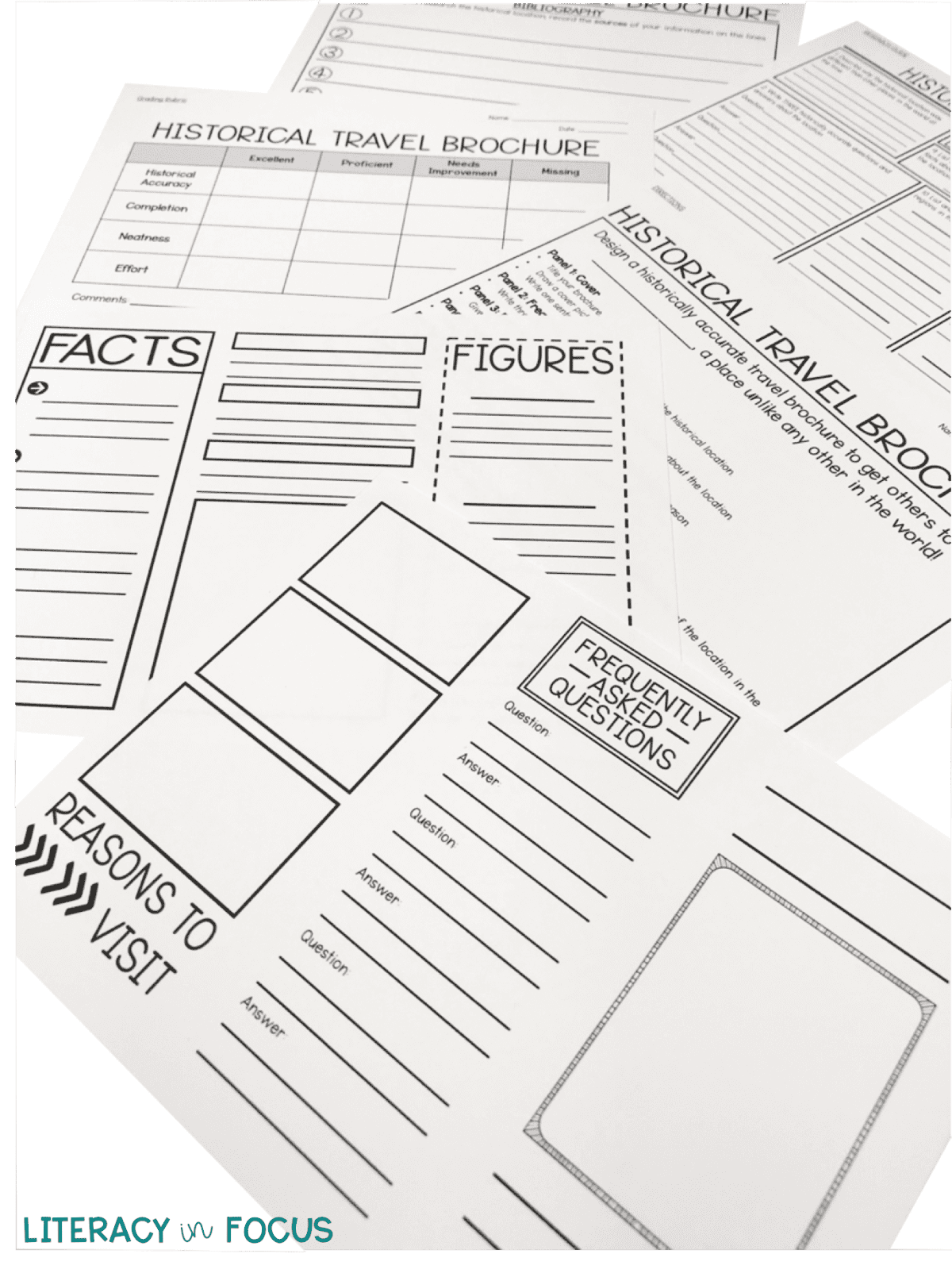 Historical Travel Brochure and Research Project - Literacy In Focus