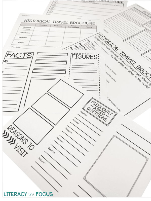 Historical Travel Brochure and Research Project - Literacy In Focus