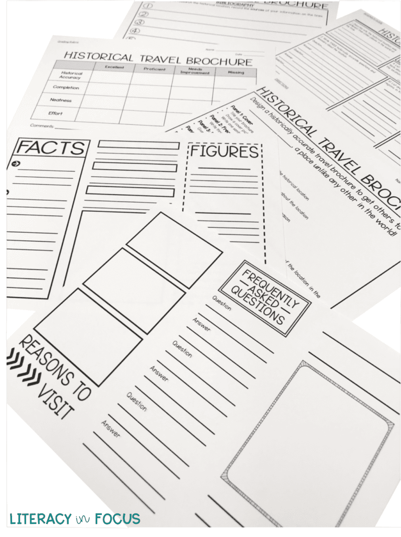 Historical Travel Brochure and Research Project - Literacy In Focus