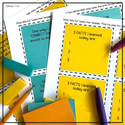 11 Compelling Reasons To Use Exit Tickets - Literacy In Focus