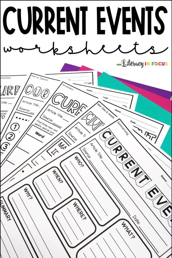 5 Common Core Current Event Reports - Literacy In Focus