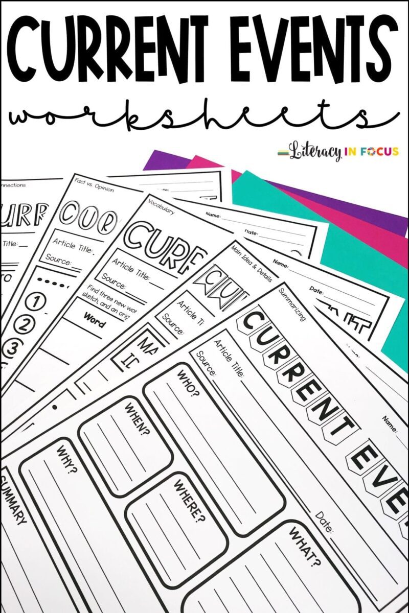 5 Common Core Current Event Reports - Literacy In Focus