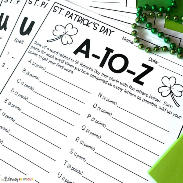 4 St. Patrick's Day Vocabulary Activities Your Students Will Love ...