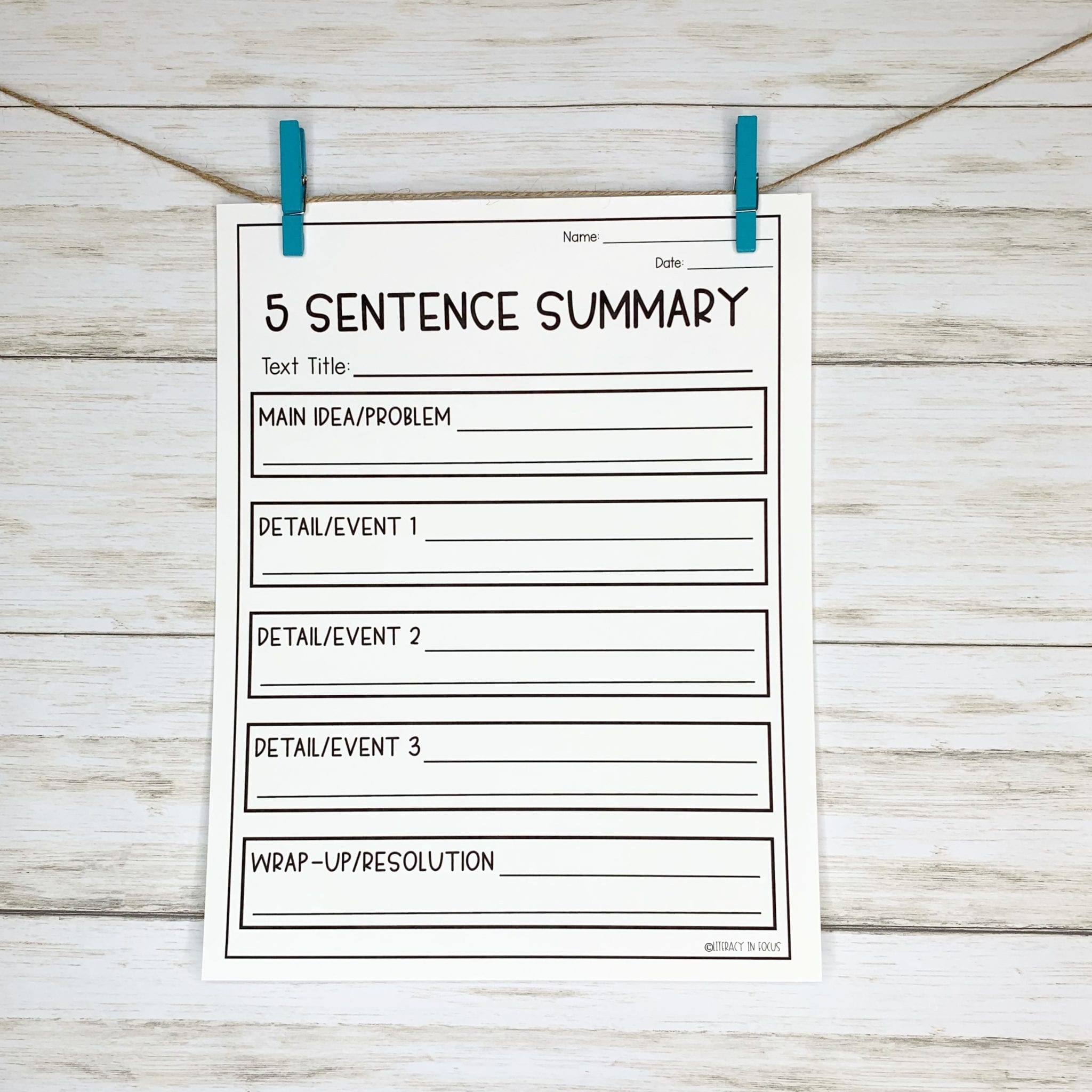 10 Graphic Organizers For Summary Writing Literacy In Focus