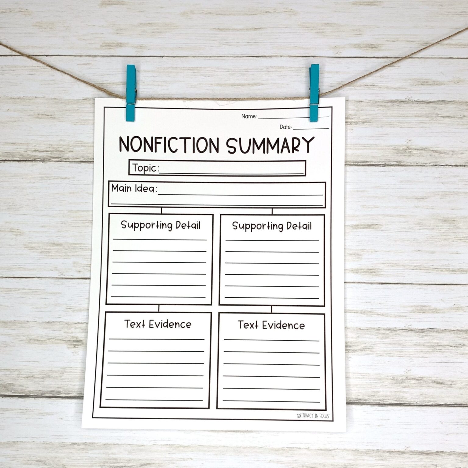 10 Graphic Organizers for Summary Writing - Literacy In Focus