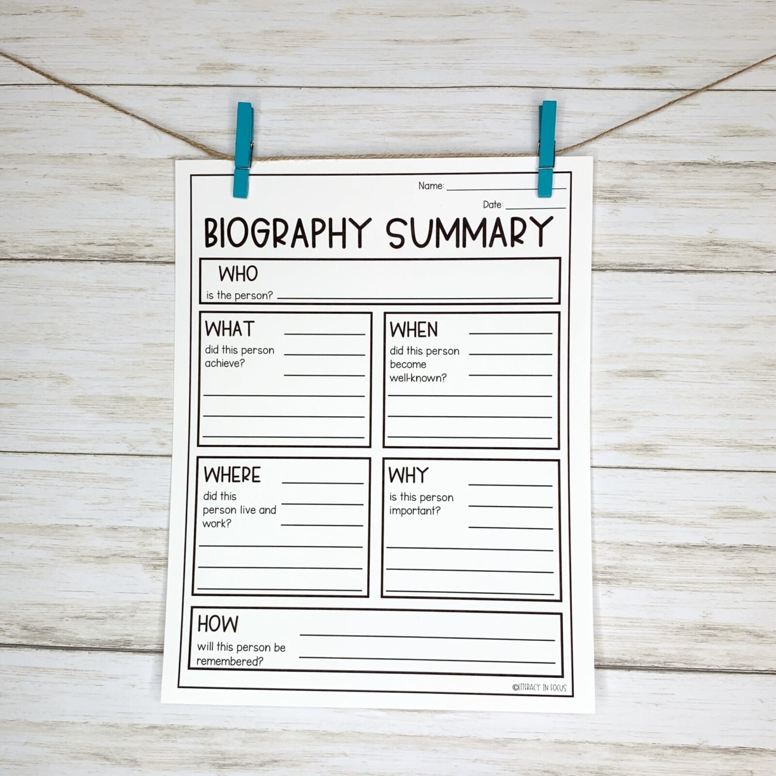 10 Graphic Organizers for Summary Writing - Literacy In Focus