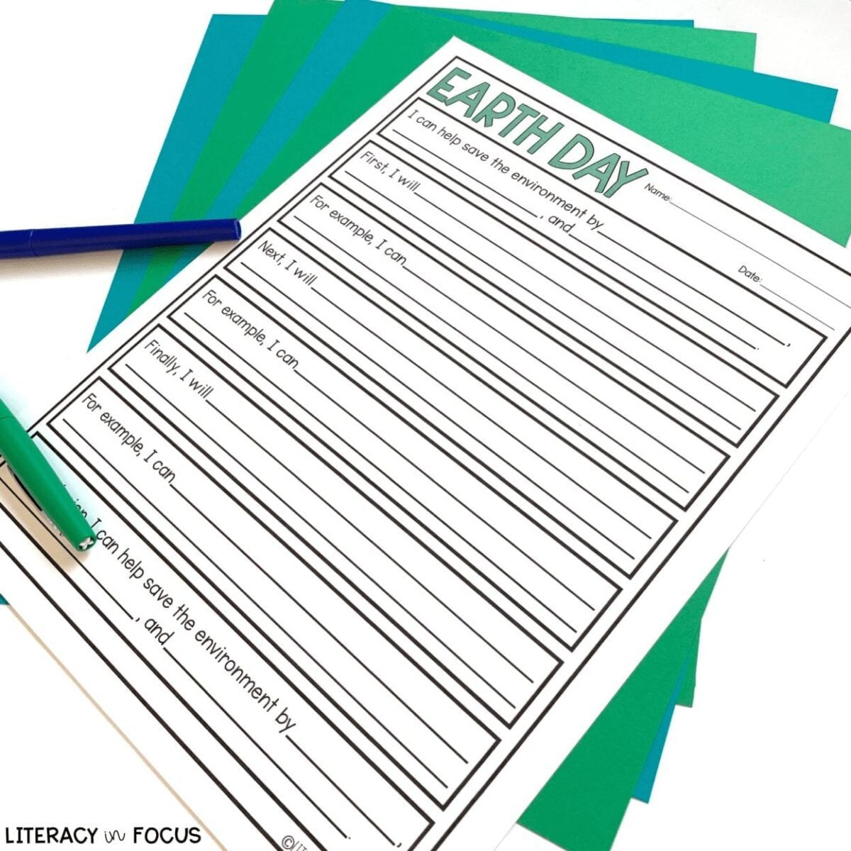 Earth Day Differentiated Reading and Writing Activities - Literacy In Focus