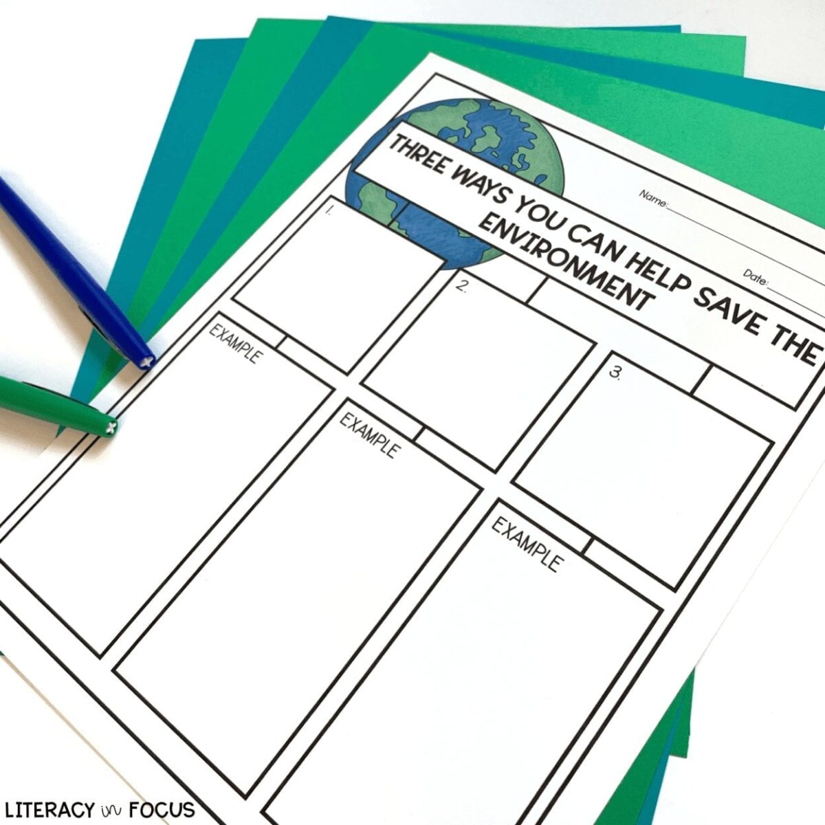 Earth Day Differentiated Reading and Writing Activities - Literacy In Focus