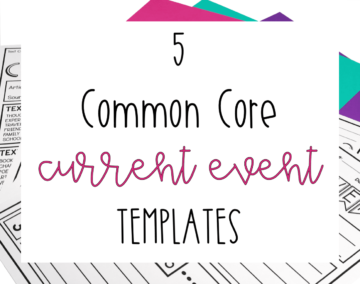 5 Common Core Current Event Reports - Literacy In Focus