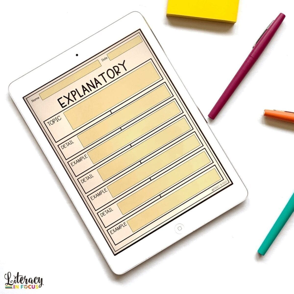 7 Graphic Organizers for Expository Writing - Literacy In Focus