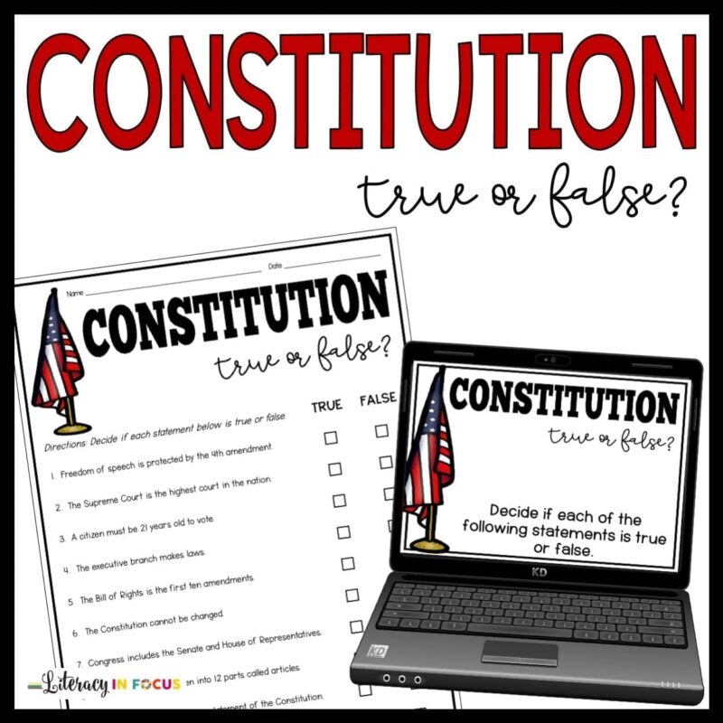 10 Engaging Constitution Day Activities - Literacy In Focus
