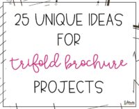 25 Unique Trifold Brochure Project Ideas - Literacy In Focus