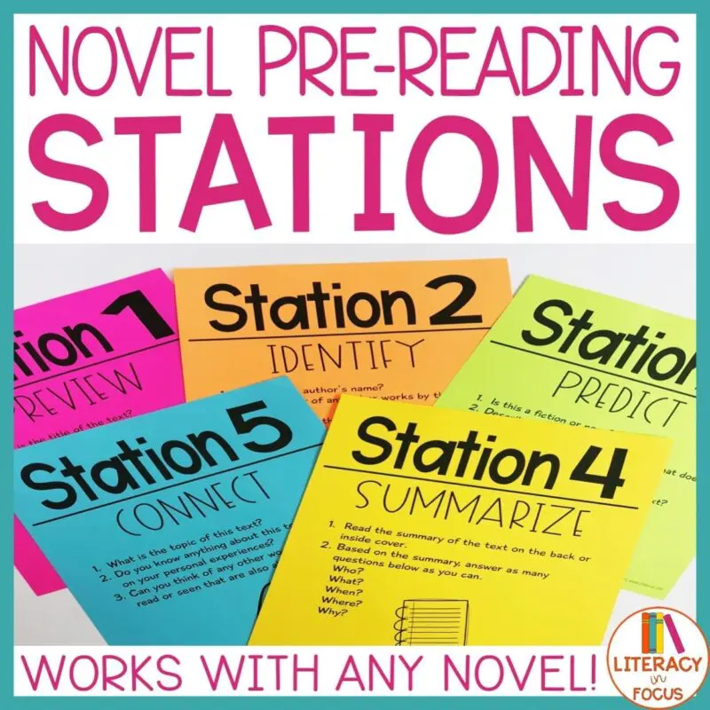 10 Engaging Activities for Introducing a Class Novel - Literacy In Focus