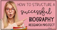 How To Structure A Successful Biography Research Project - Literacy In ...