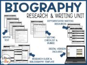 Free Biography Report Template and Resources for Distance Learning ...