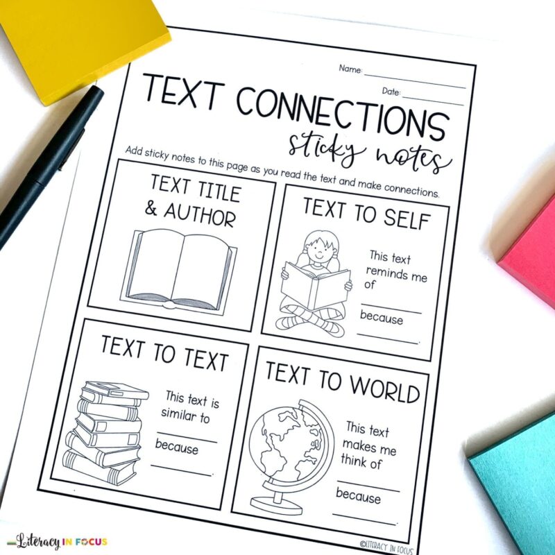 7 Activities for Teaching Students to Make Text Connections - Literacy ...