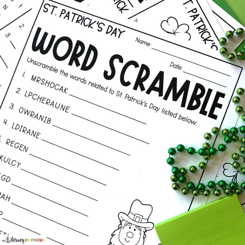 4 St. Patrick's Day Vocabulary Activities Your Students Will Love ...