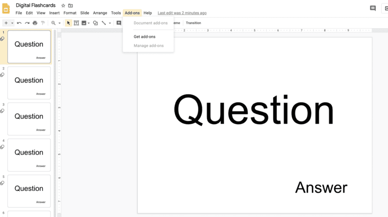 How to Create Digital Flashcards with Google Slides - Literacy In Focus