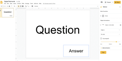 How to Create Digital Flashcards with Google Slides - Literacy In Focus