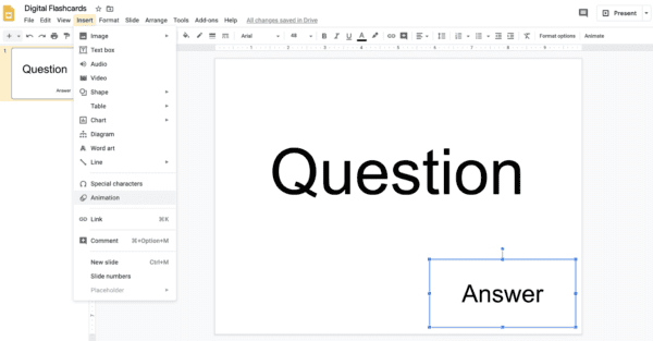 How to Create Digital Flashcards with Google Slides - Literacy In Focus