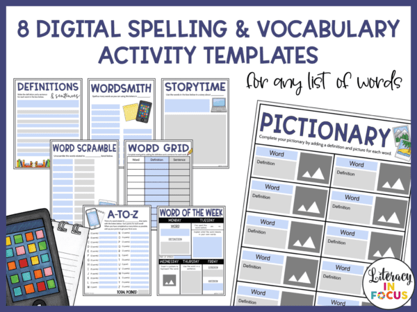 8 Versatile Activities for Weekly Spelling and Vocabulary Practice ...