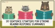 20 Sentence Starters for Strong Reading Response Summaries - Literacy ...