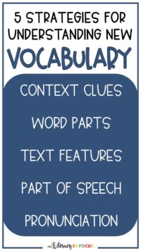 5 Strategies for Understanding New Vocabulary - Literacy In Focus