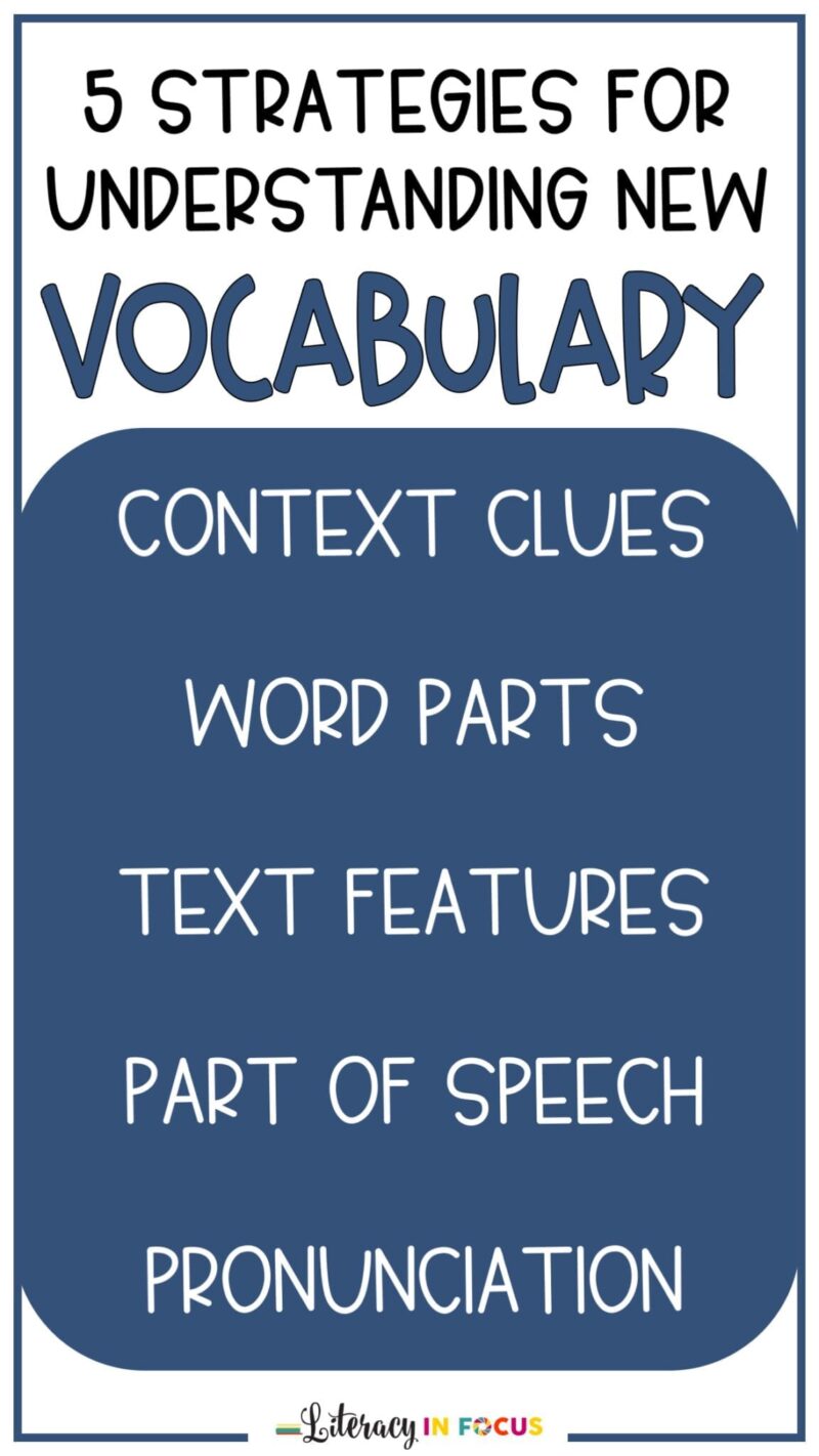 5 Strategies for Understanding New Vocabulary - Literacy In Focus