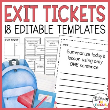 15 Exit Ticket Prompts For Any Subject - Literacy In Focus