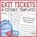 15 Exit Ticket Prompts For Any Subject - Literacy In Focus