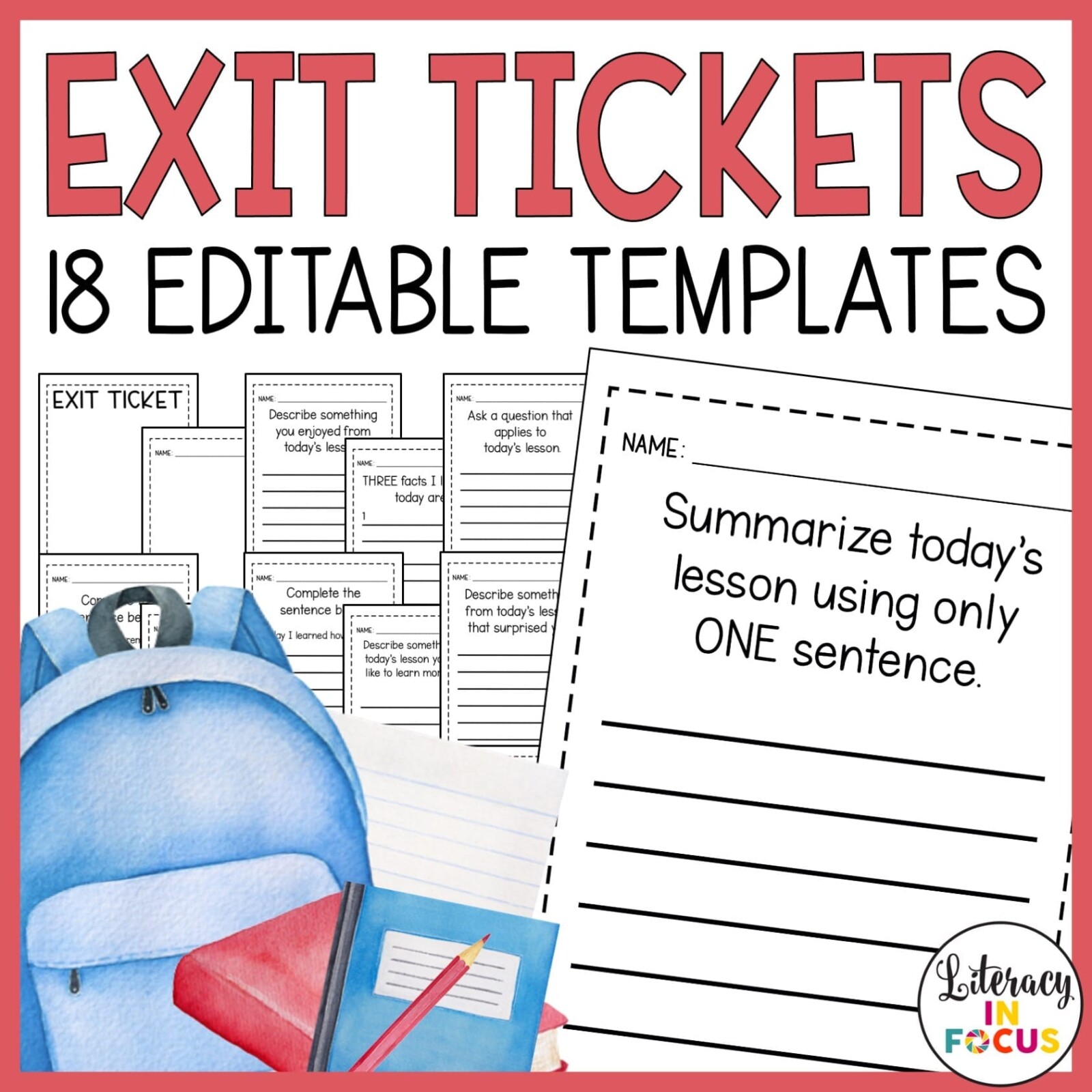 15 Exit Ticket Prompts For Any Subject - Literacy In Focus