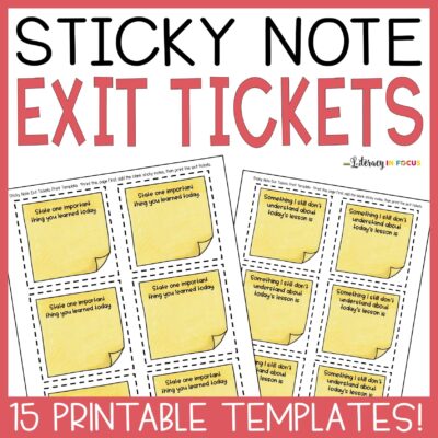 15 Exit Ticket Prompts For Any Subject - Literacy In Focus