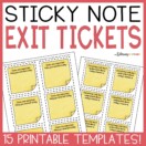 11 Compelling Reasons To Use Exit Tickets - Literacy In Focus