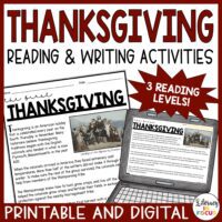 5 Language Arts Activities for Thanksgiving - Literacy In Focus