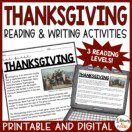 5 Language Arts Activities for Thanksgiving - Literacy In Focus