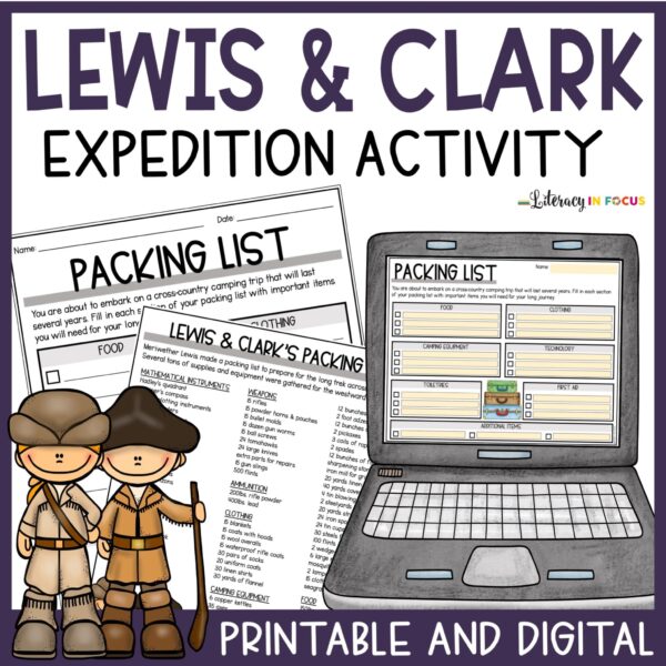 Lewis and Clark Expedition Intro Activity and Lesson Plan PDF ...