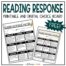 Free Reading Response Fiction Choice Board - Literacy In Focus