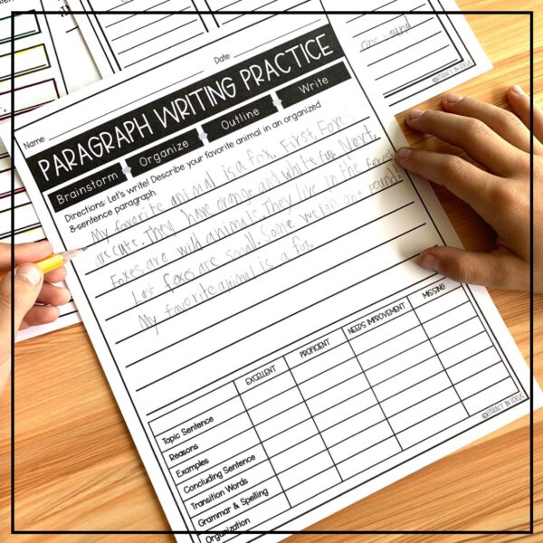 How to Write a Paragraph Lesson Plan - Literacy In Focus