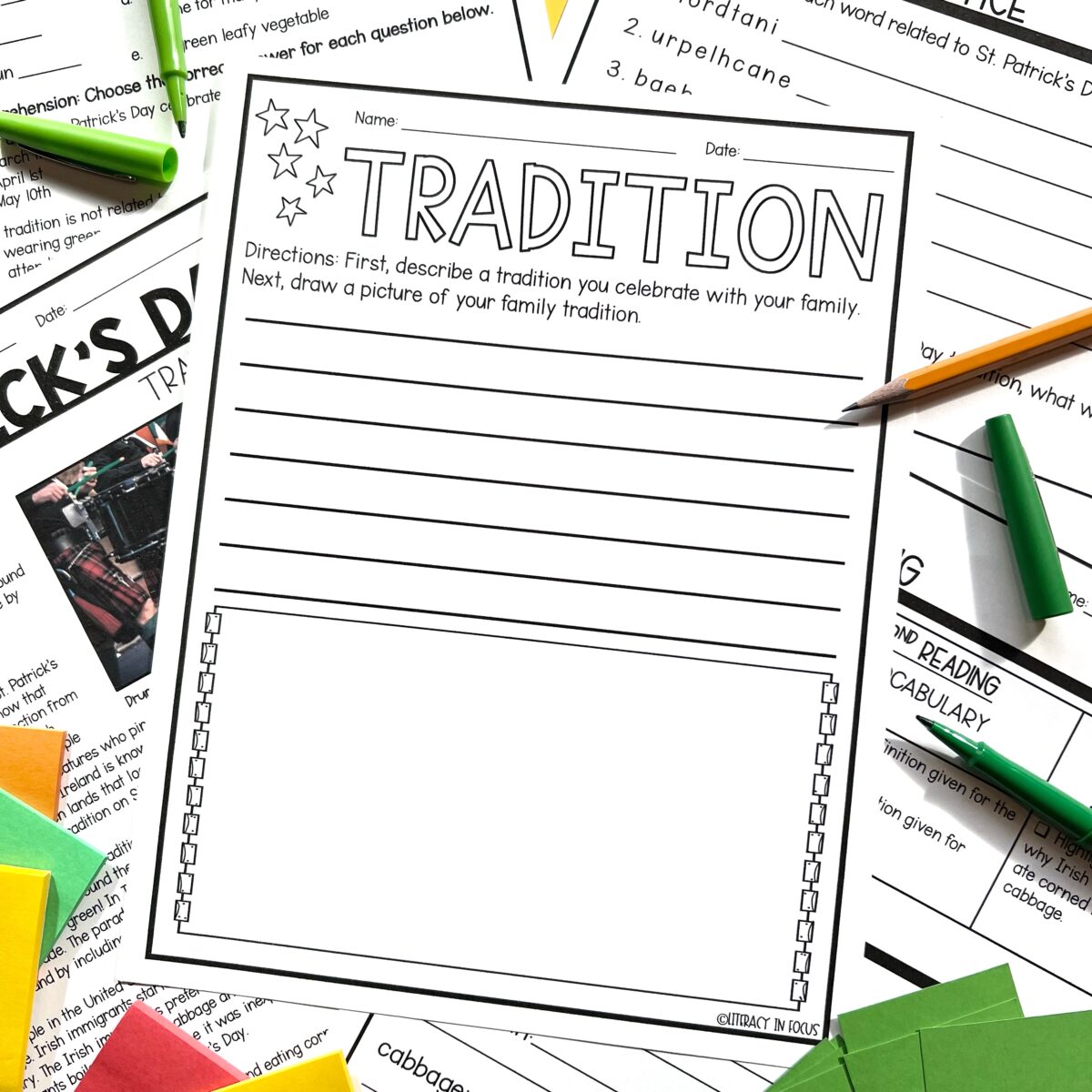 St. Patrick's Day Reading Comprehension and Writing Lesson Plan ...