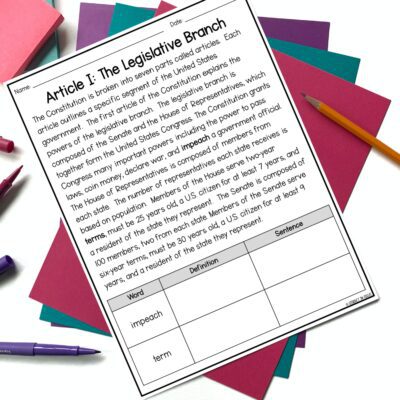 Teaching the US Constitution to Elementary and Middle School Students ...