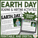 Earth Day Differentiated Reading and Writing Activities - Literacy In Focus