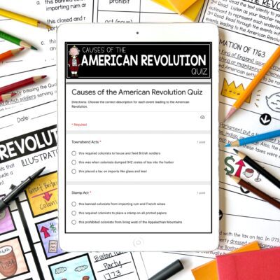 Causes of the American Revolution Lesson Plan for Upper Elementary and ...