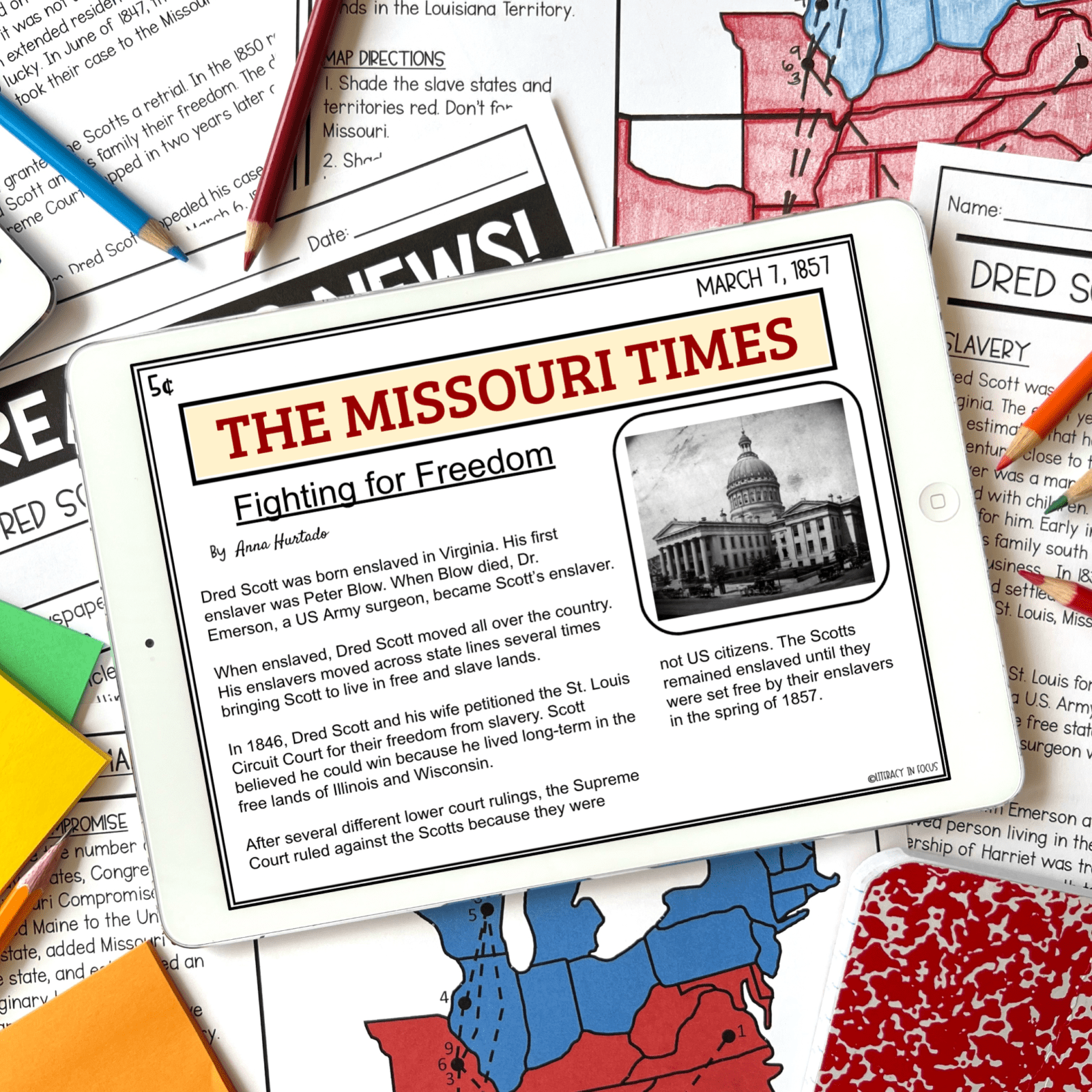 Dred Scott Decision | Lesson Plan for 8th Grade - Literacy In Focus