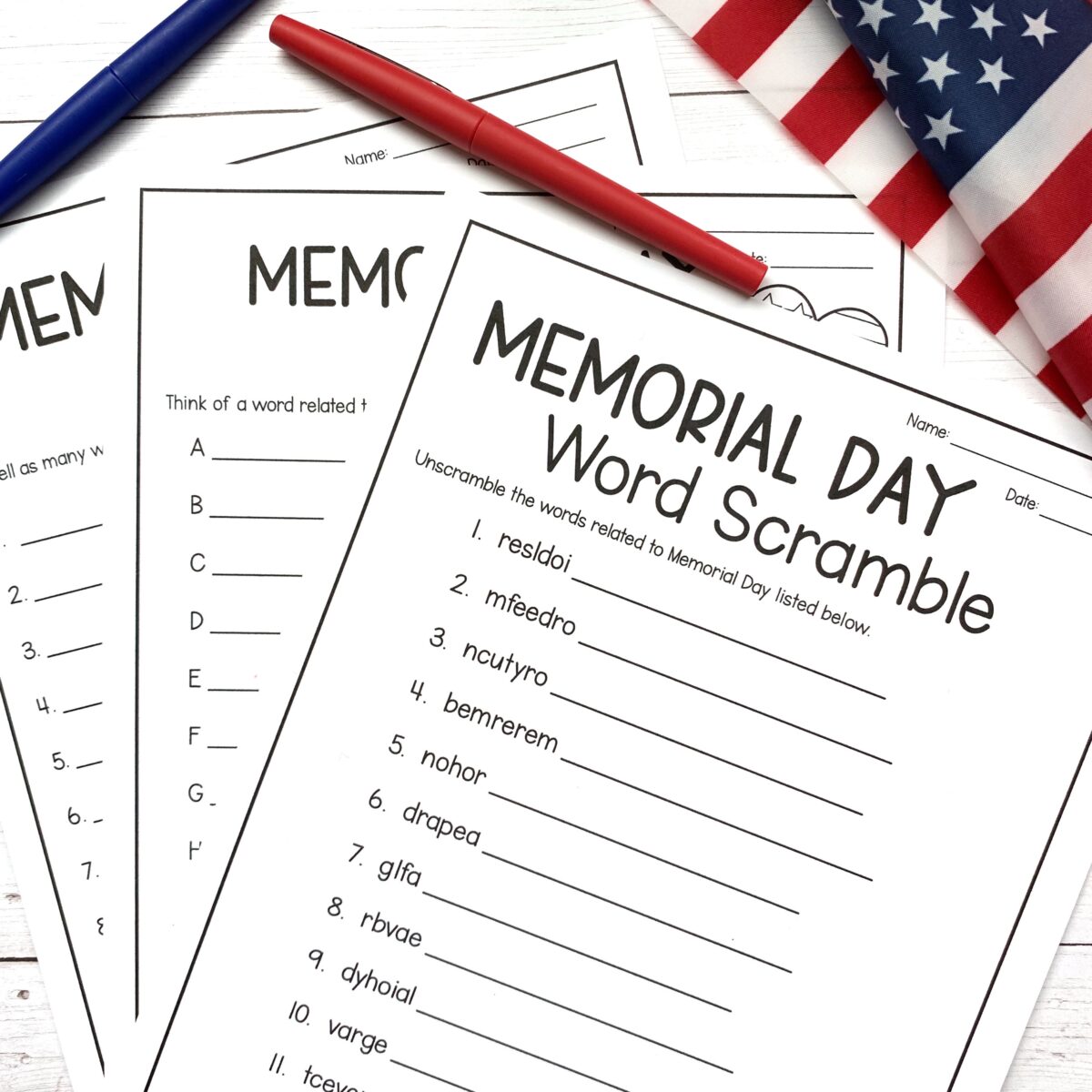 8 Memorial Day Activities for Upper Elementary and Middle School ...