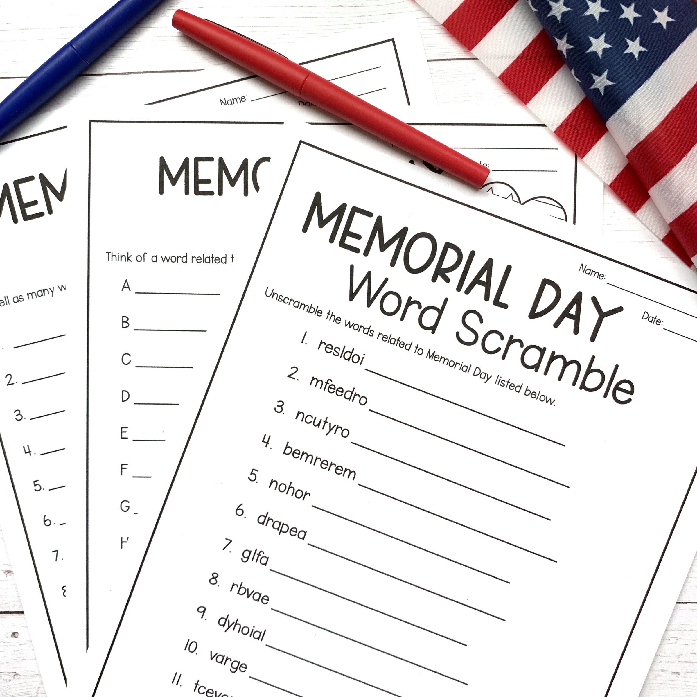 8 Memorial Day Activities for Upper Elementary and Middle School ...