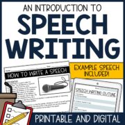 Speech Writing Outline and Format for Students - Literacy In Focus